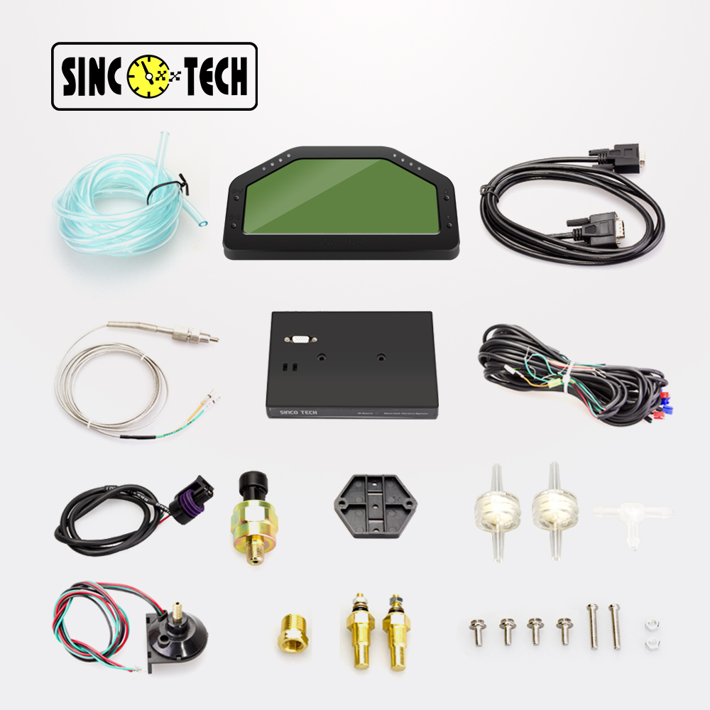 6.5'' SINCO TECH Multi-Funtion Race DashBoard Full Sensor Kit Digital ...